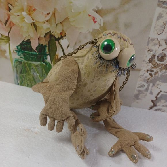 Toys | Vintage Frog Pin Cushion Fabric Handmade Craft Room Sewing Room ...